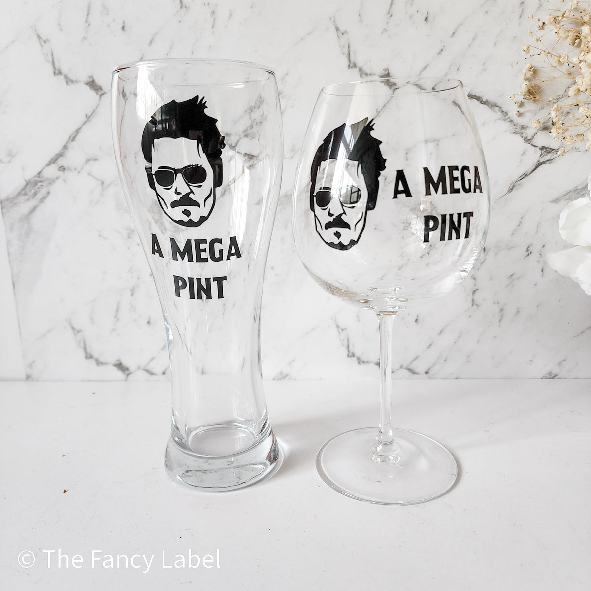 A Mega Pint Large Wine and Beer Glass | The Fancy Label | The Fancy Label